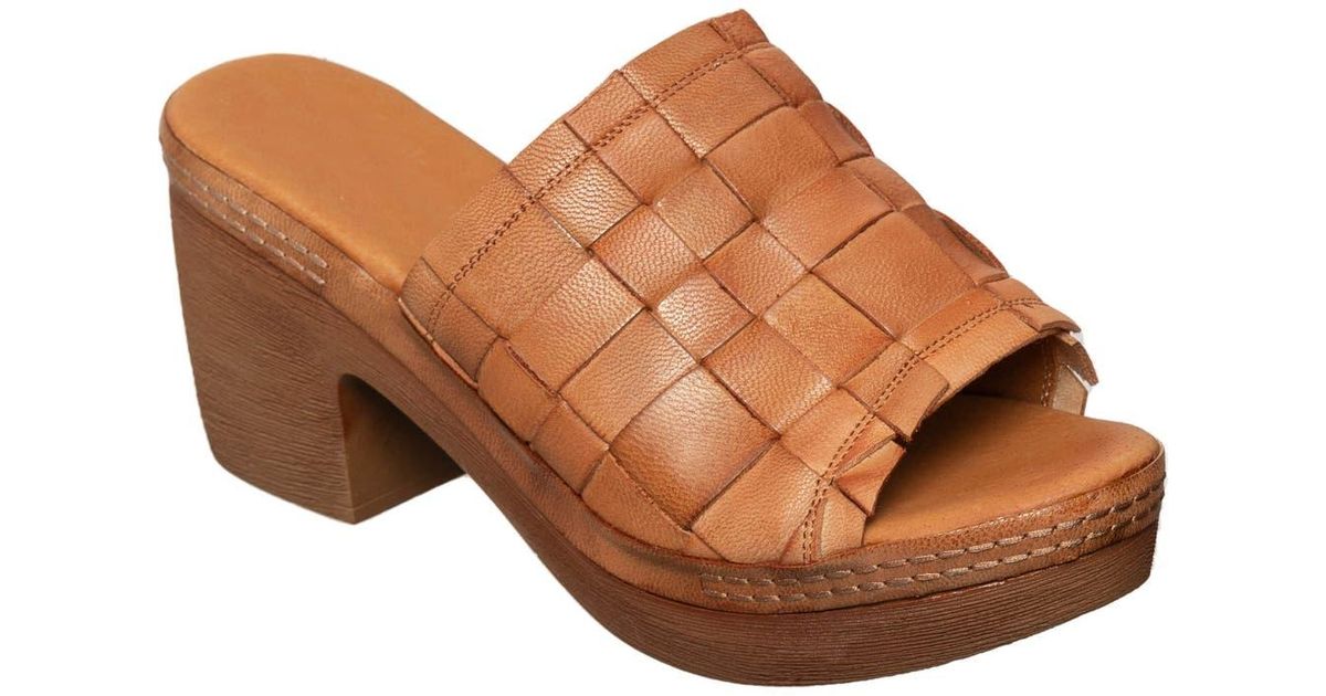 Antelope Tamia Weave Slide Sandal in Brown | Lyst