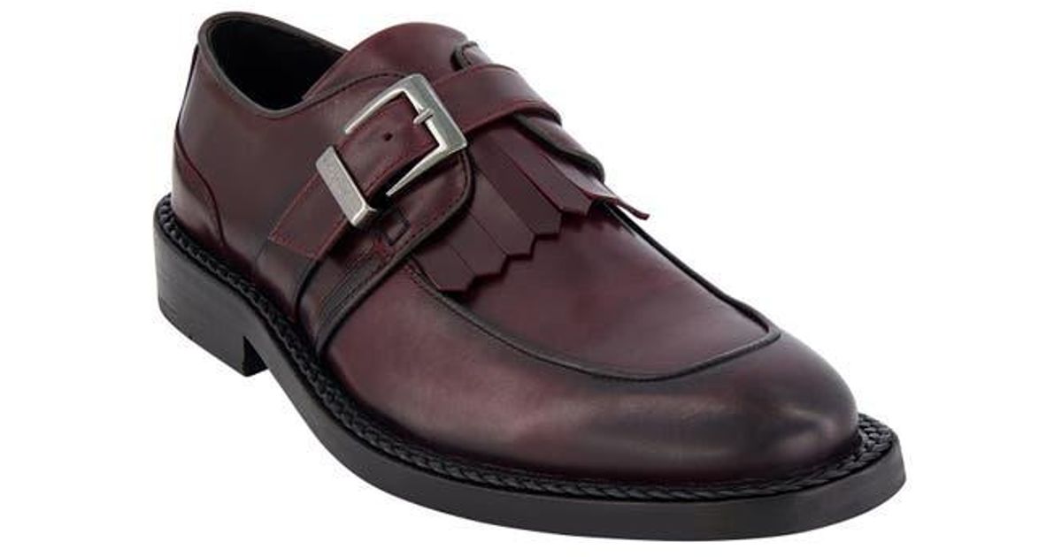 Karl Lagerfeld Monk Strap Kiltie Loafer in Brown for Men | Lyst