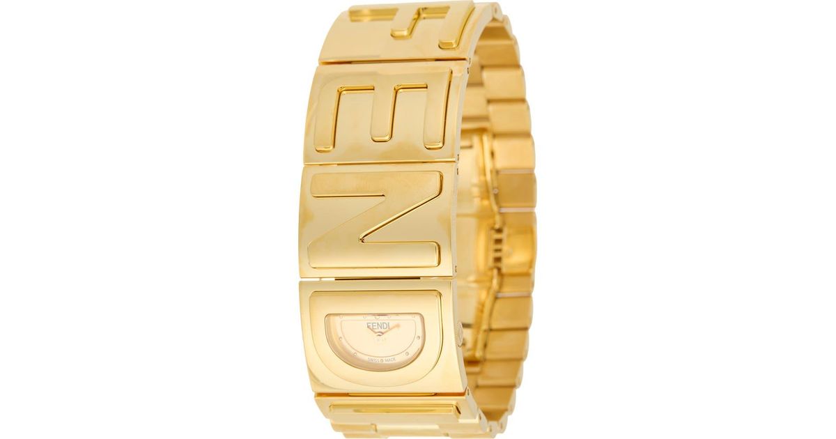 Fendi Graph Bracelet Watch, 22.25Mm X 25Mm in Metallic | Lyst