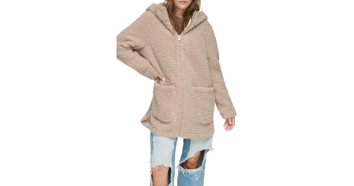 Andrew Marc Seneca Faux Shearling Hooded Jacket | Lyst