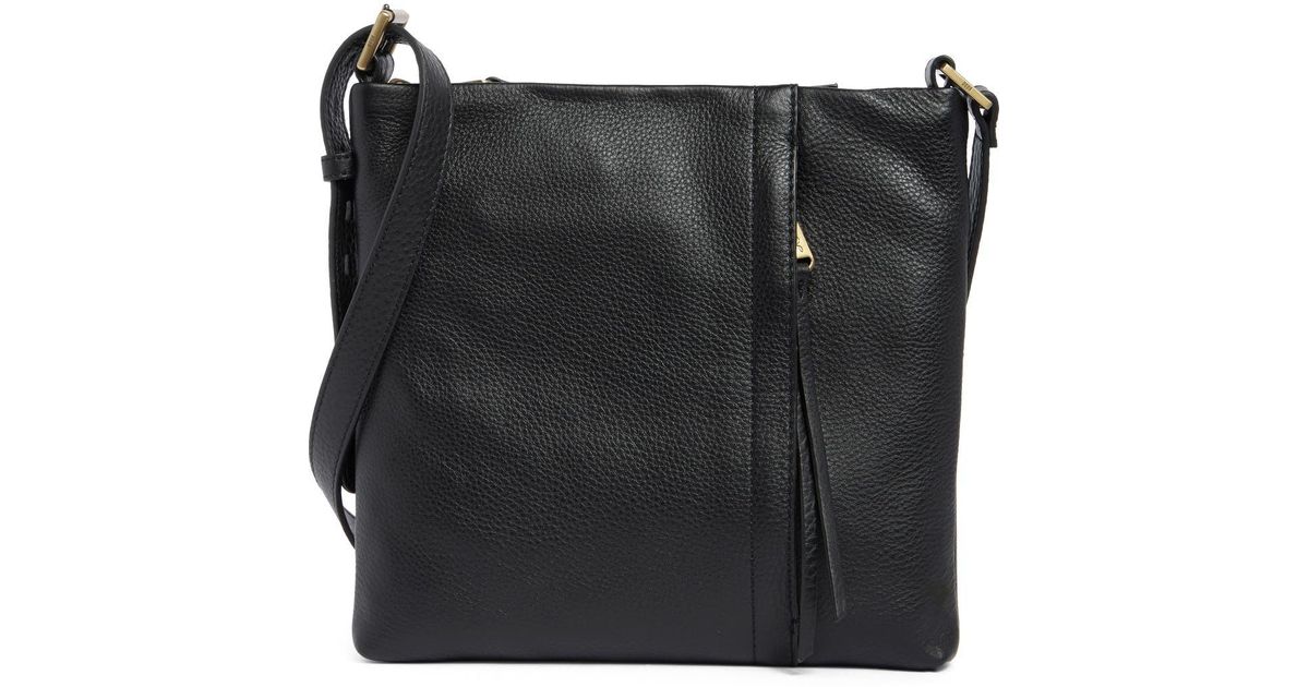 Hobo International Drifter Leather Crossbody Bag in Black | Lyst