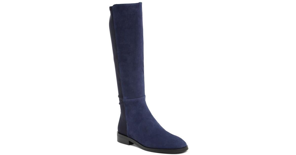 Stuart Weitzman Greer City Knee High Boot in Blue | Lyst