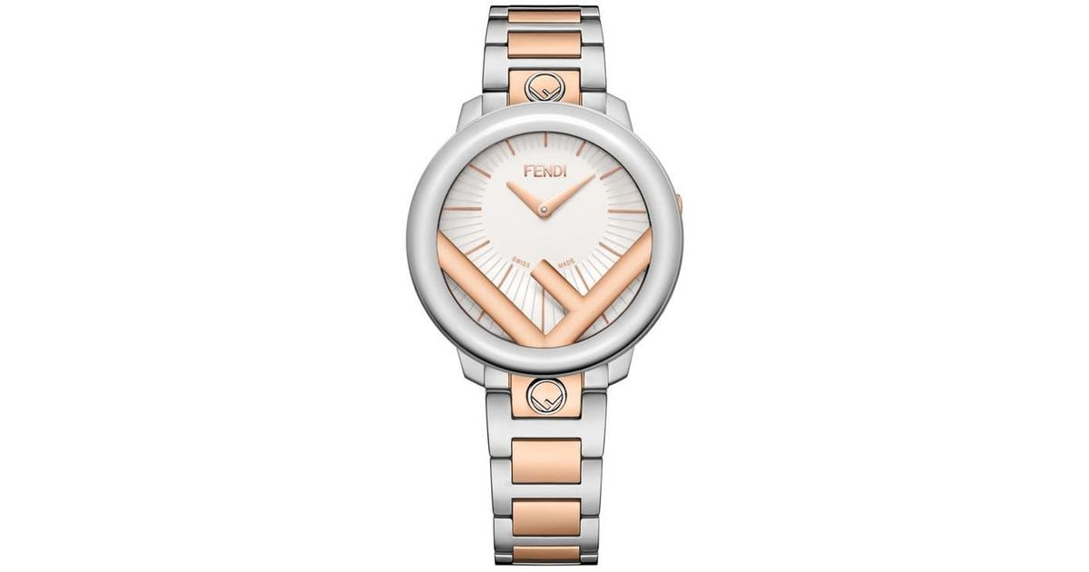 Fendi Dial Two-Tone Bracelet Watch, 36Mm in Gray | Lyst