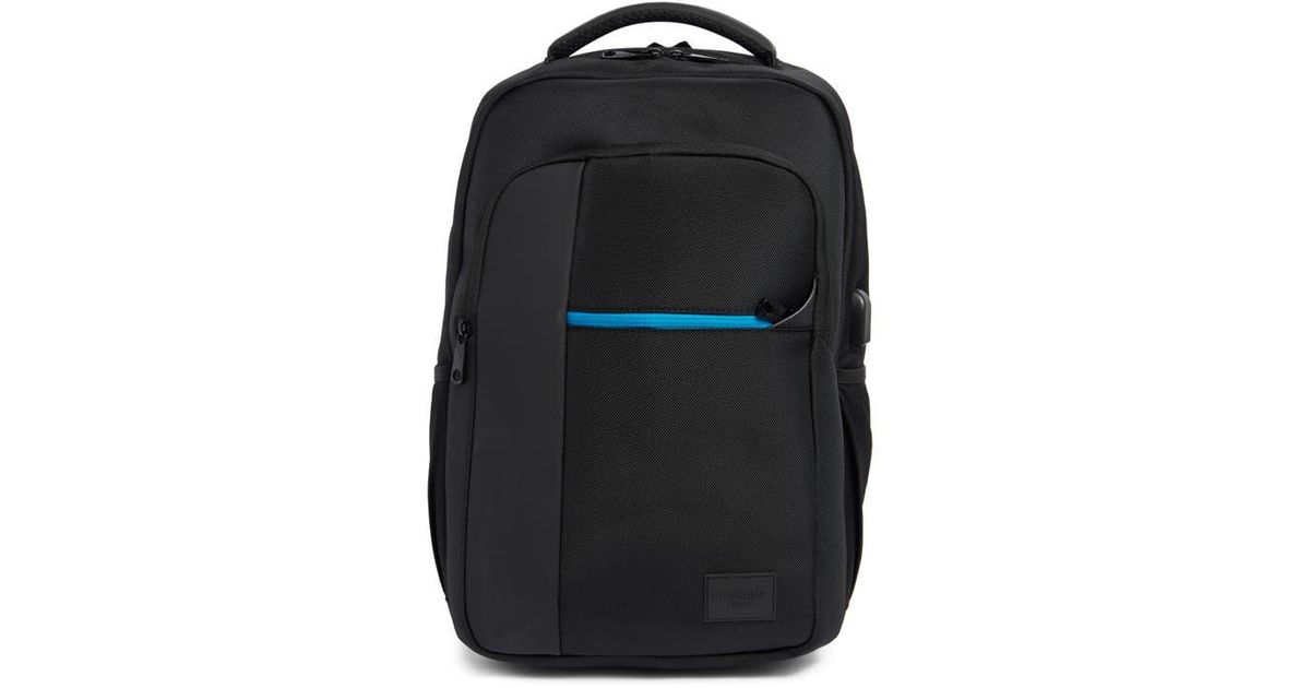 Duchamp Contrast Zip Backpack in Black for Men | Lyst