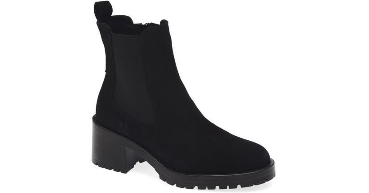 La Canadienne Wave City Dry Lug Sole Waterproof Chelsea Boot in Black ...