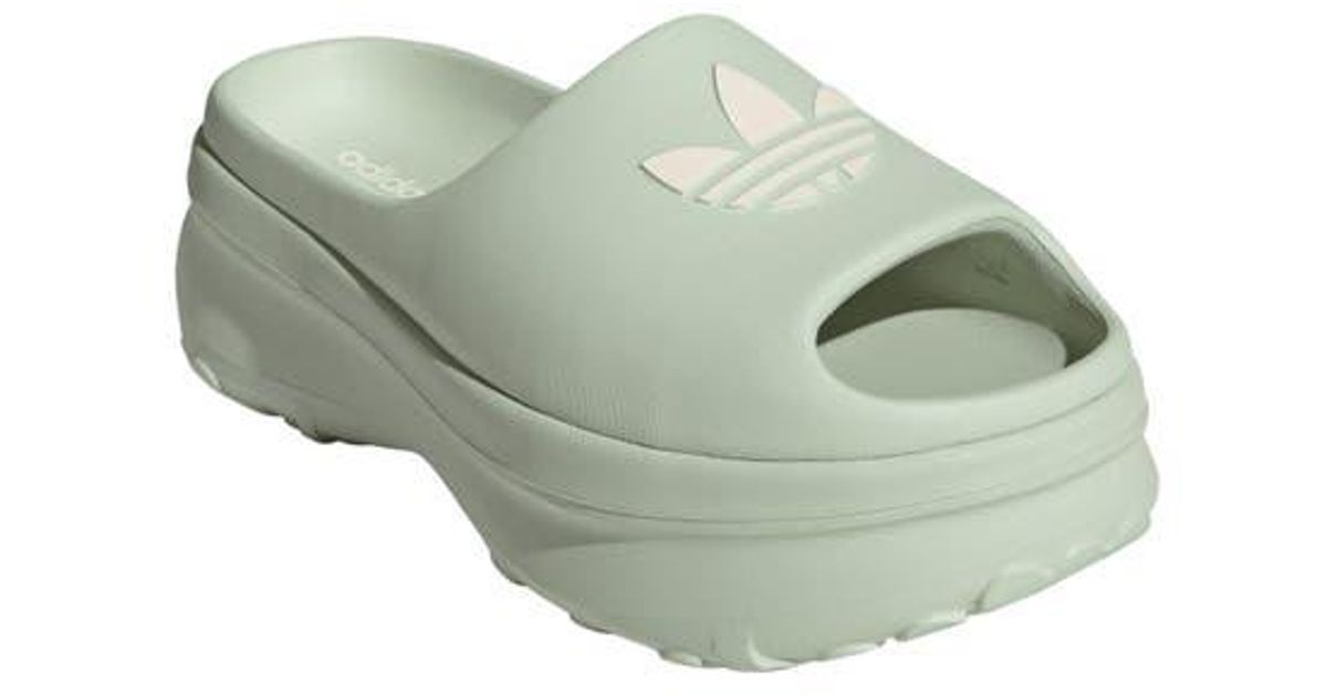 adidas Adifom Stan Smith Platform Slide in Green | Lyst