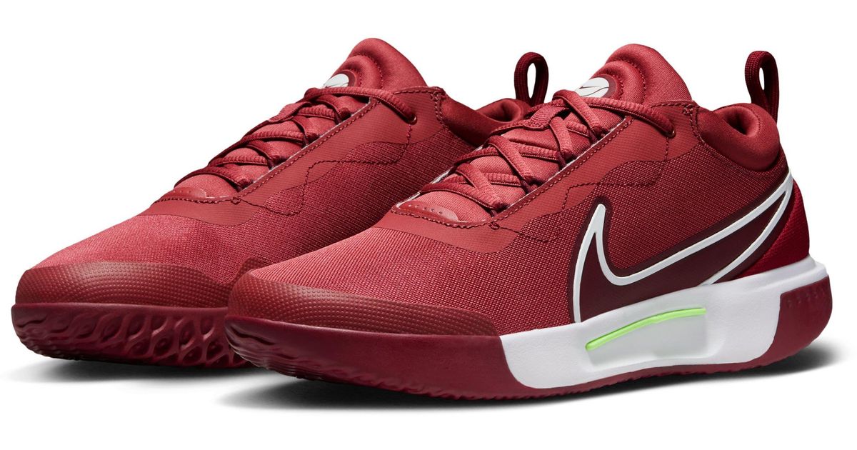 Nike Air Zoom Pro Tennis Shoe in Red for Men | Lyst