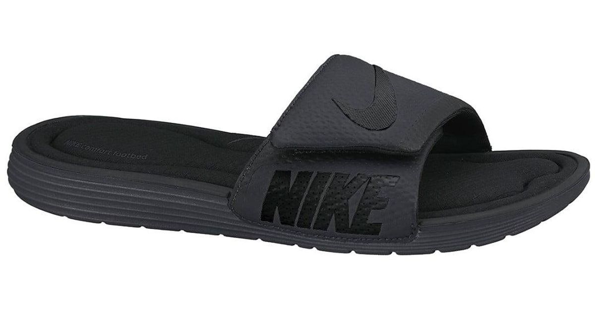 Nike Solarsoft Comfort Slide Sandal in Black for Men | Lyst