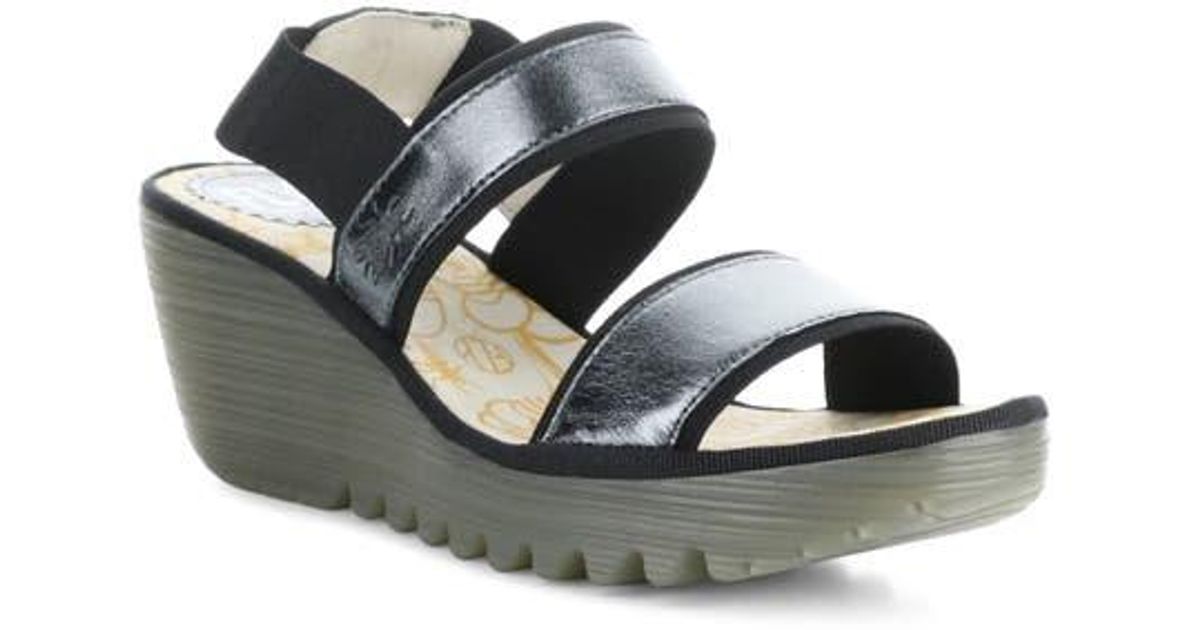 Fly London Yaco Platform Wedge Sandal | Lyst