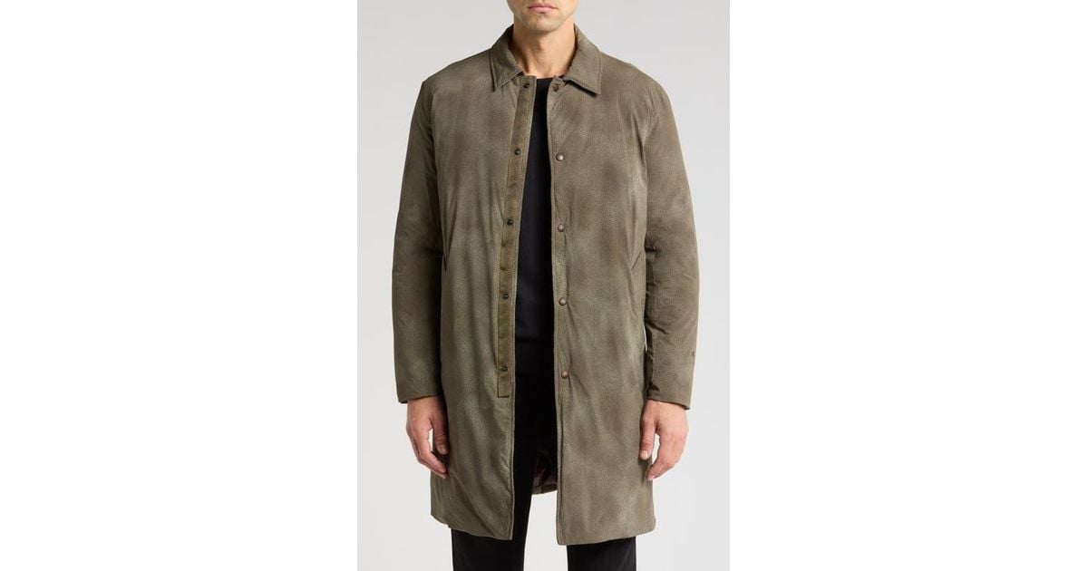 Rag & Bone Leon Duck Down Insulated Car Coat in Green for Men | Lyst