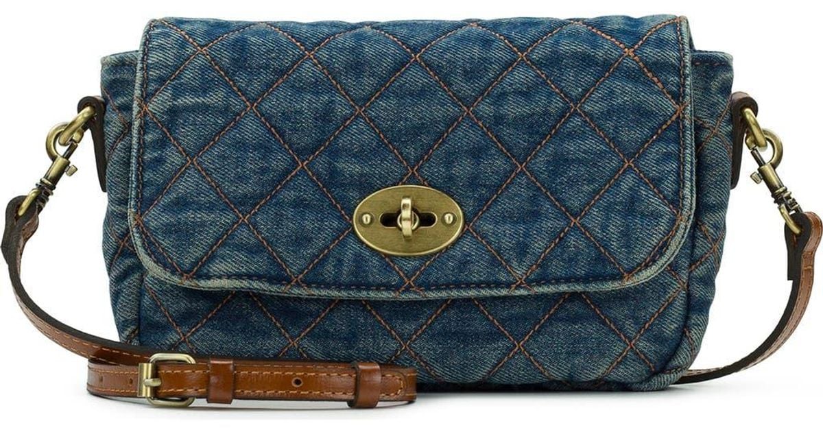 Patricia Nash Bonny Diamond Quilt Crossbody Bag in Blue | Lyst