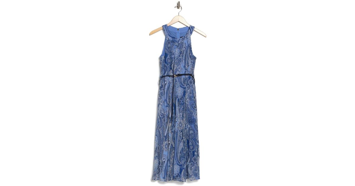 Tommy Hilfiger Paisley Halter Neck Chiffon Midi Dress In Bay Blue Multi ... Tommy Hilfiger Paisley Halter Neck Chiffon Midi Dress In Bay Blue Multi ...