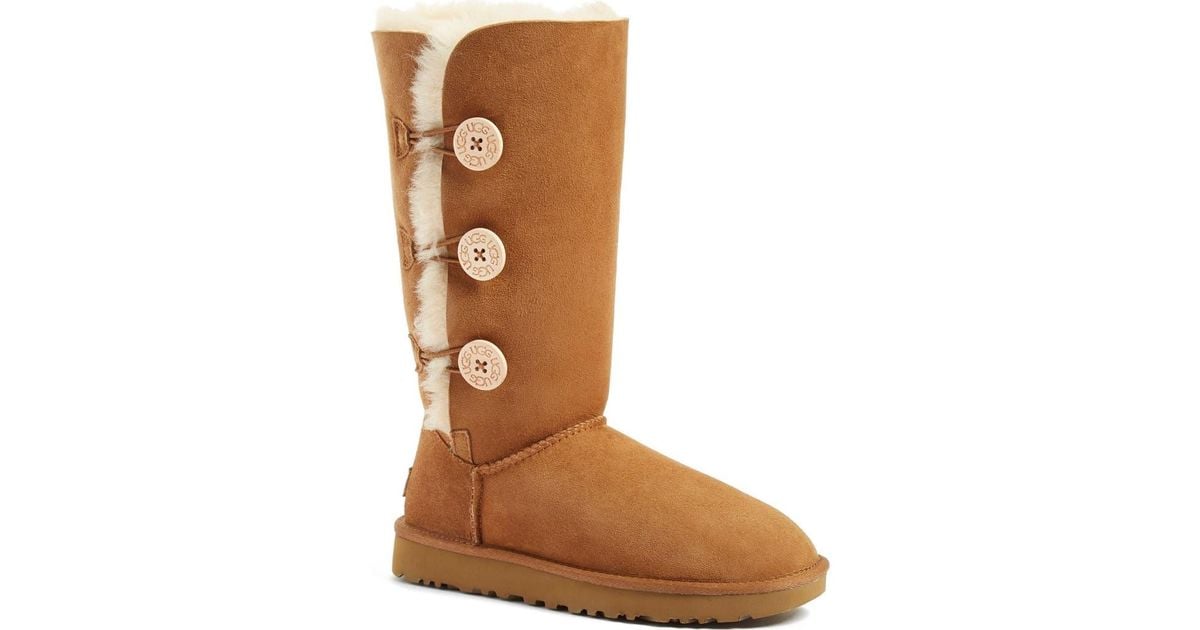 UGG 'Bailey Button Triplet Ii' Boot in Brown | Lyst
