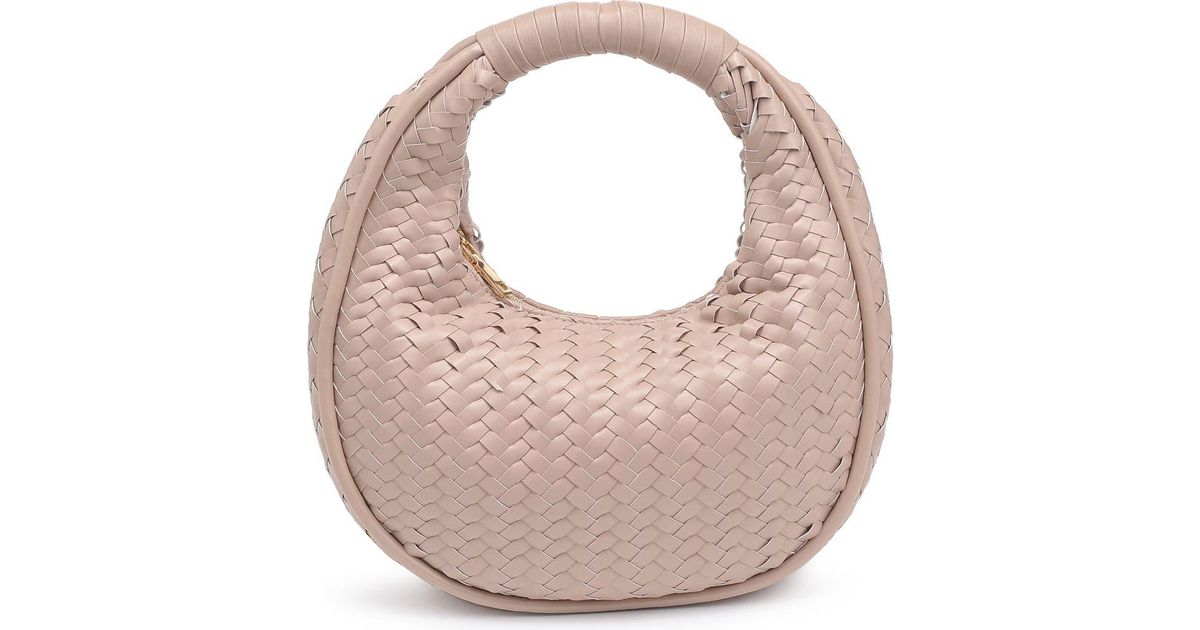 Moda Luxe Woven Circle Shoulder Bag in Pink | Lyst