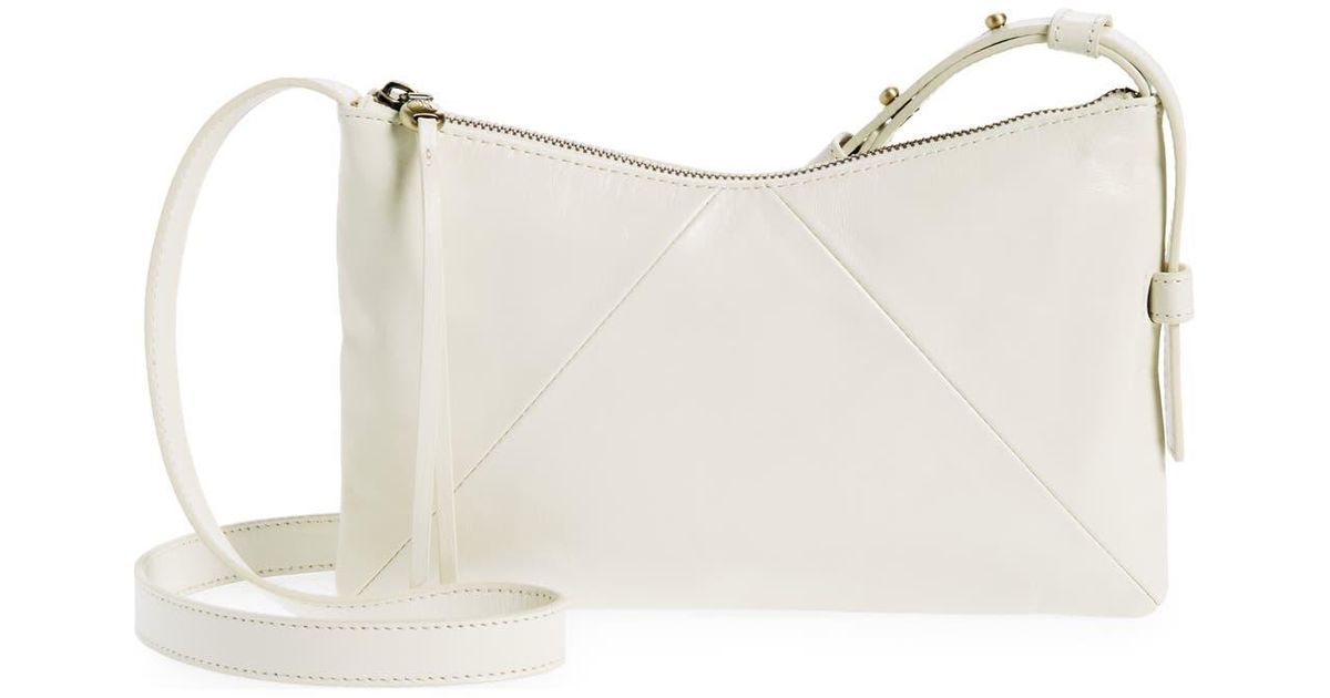 Hobo International Paulette Small Leather Crossbody Bag in White | Lyst