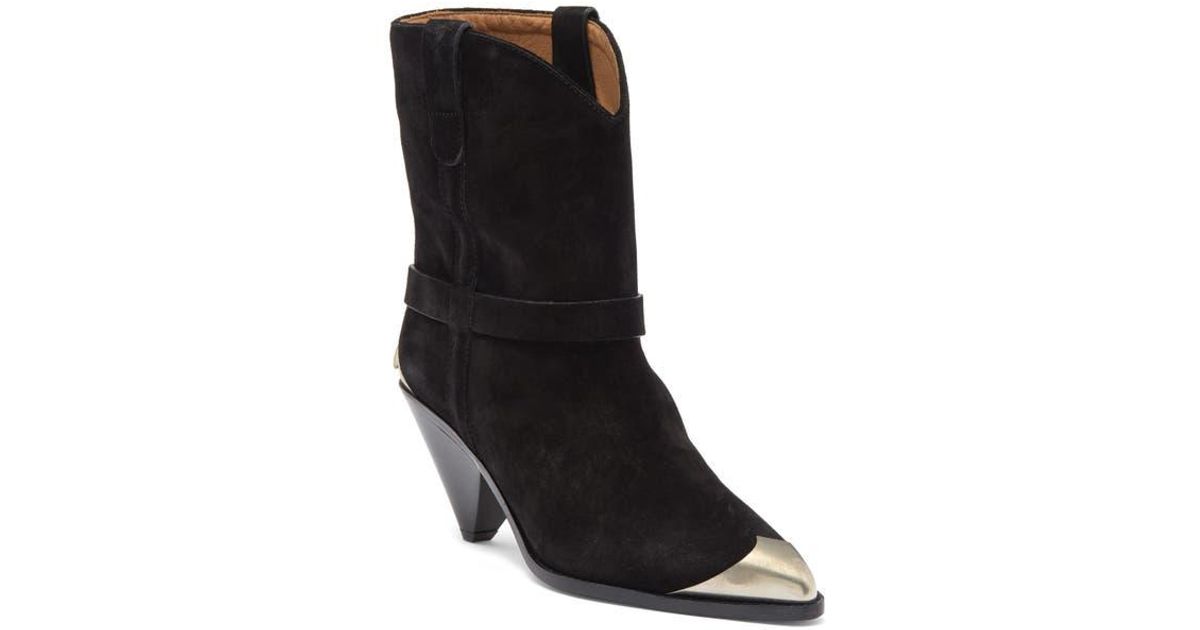 Isabel Marant Limza Western Boot in Black | Lyst