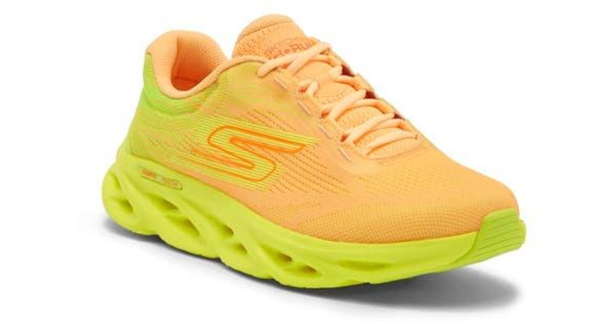 Skechers Go Run Swirl Tech Speed Sneaker in Yellow | Lyst