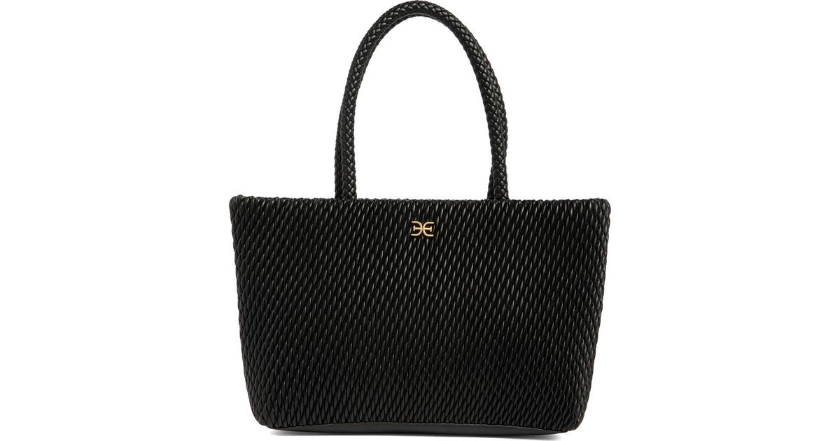 Sam Edelman Julia Quilted Tote Bag in Black | Lyst