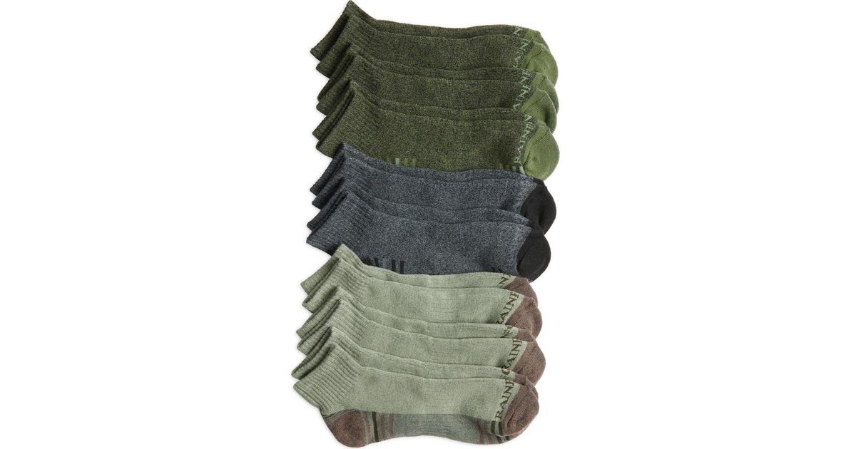 Rainforest Assorted 8-Pack Quarter Socks in Green for Men | Lyst