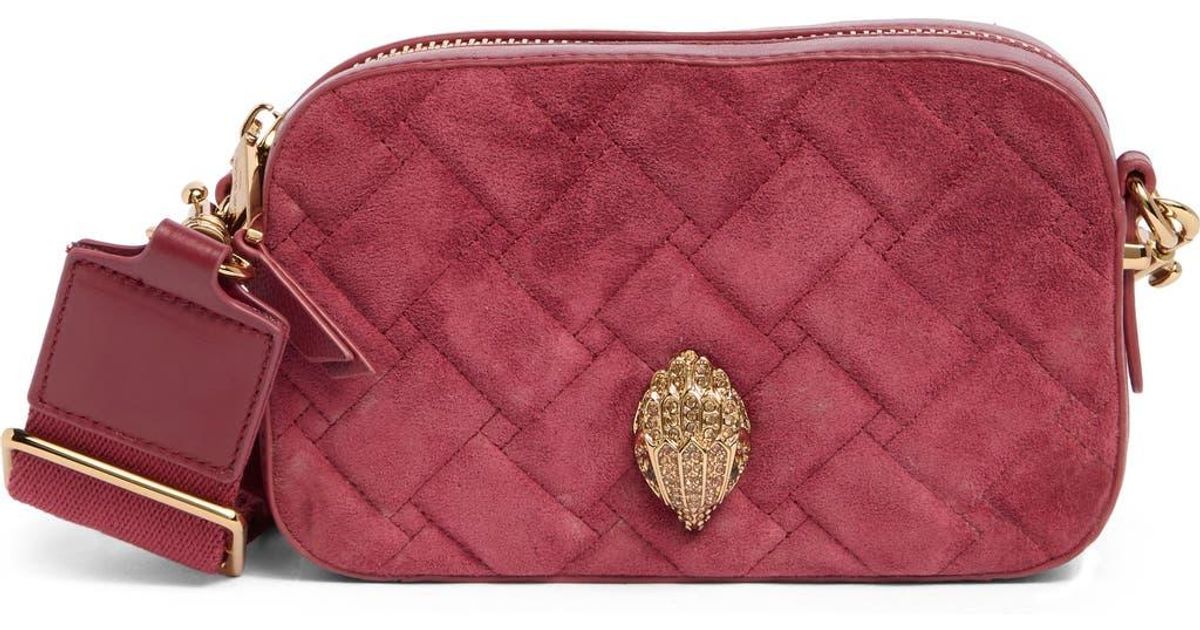 Kurt Geiger Small Kensington Leather Camera Bag in Red | Lyst