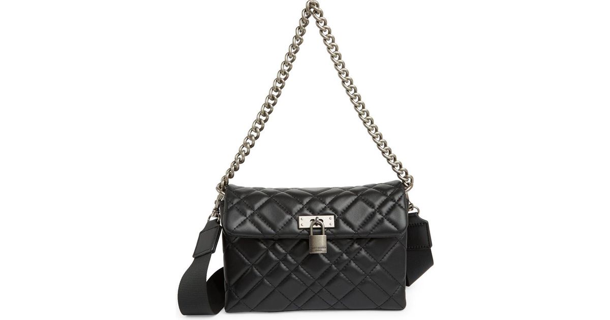Kurt Geiger Brixton Lock Crossbody Bag in Black | Lyst