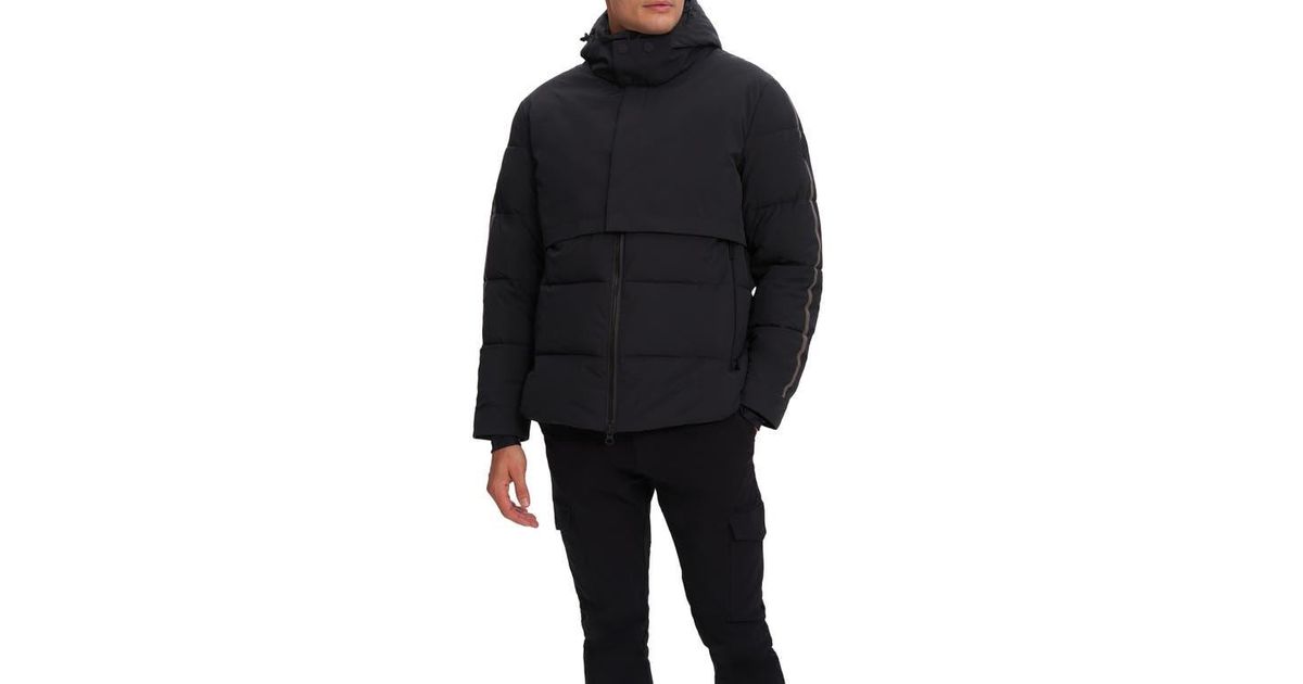 Noize Zeke Hooded Puffer Jacket in Black for Men | Lyst