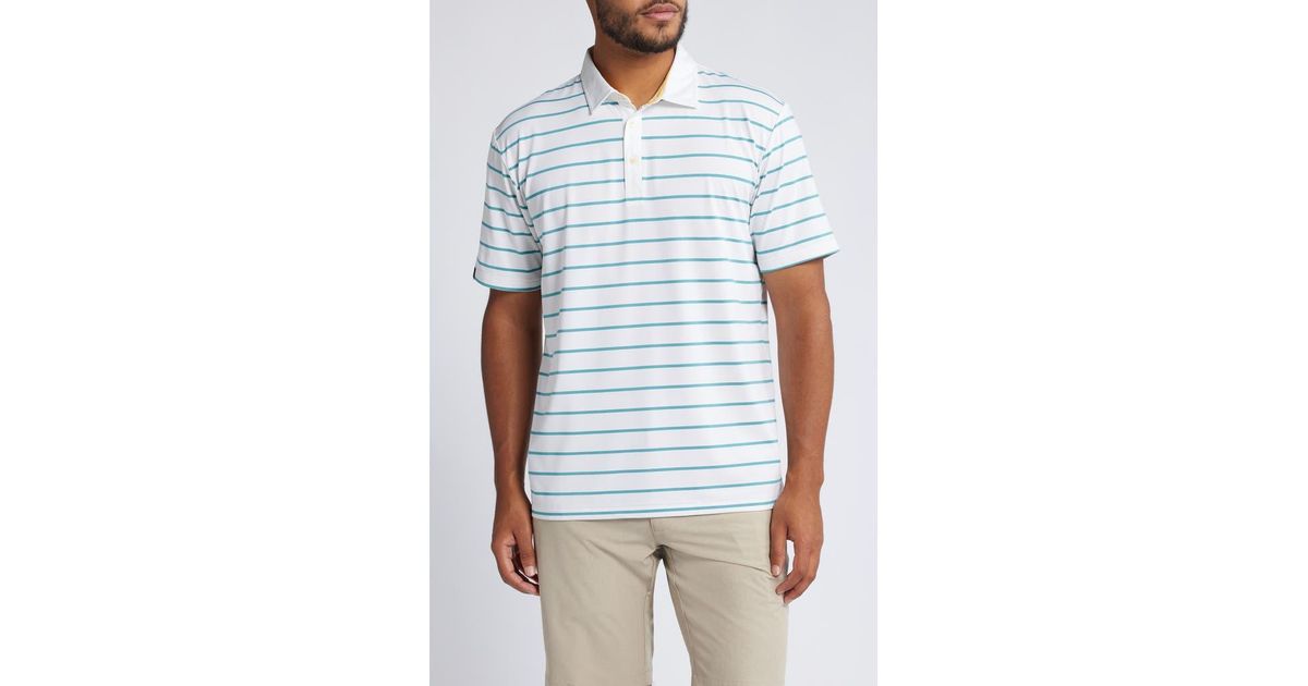 Swannies Pete Stripe Golf Polo in Blue for Men | Lyst