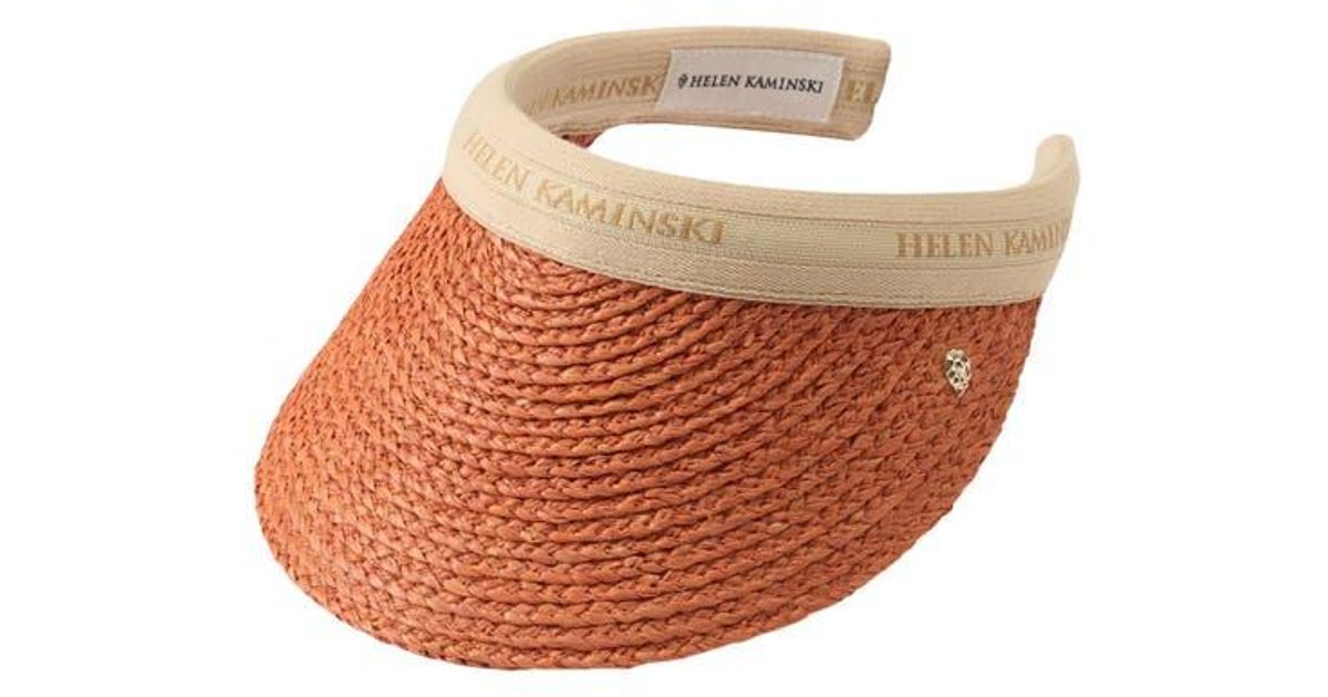 Helen Kaminski Bianca Raffia Visor | Lyst