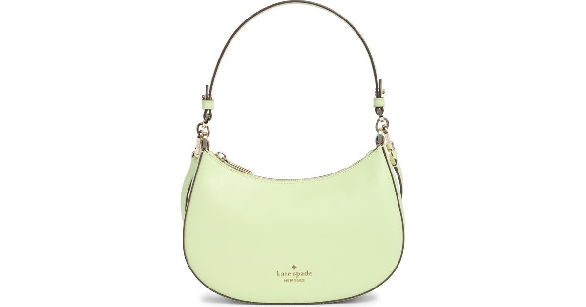 Kate Spade Leather Convertible Shoulder Bag in Green | Lyst