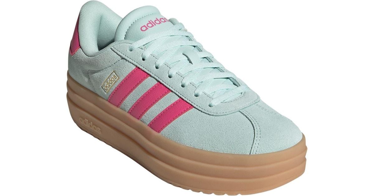 adidas Vl Court Bold Platform Sneaker in Blue | Lyst