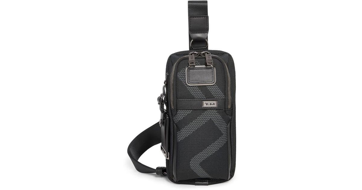 Tumi Alpha Reflective Compact Sling Bag in Black | Lyst
