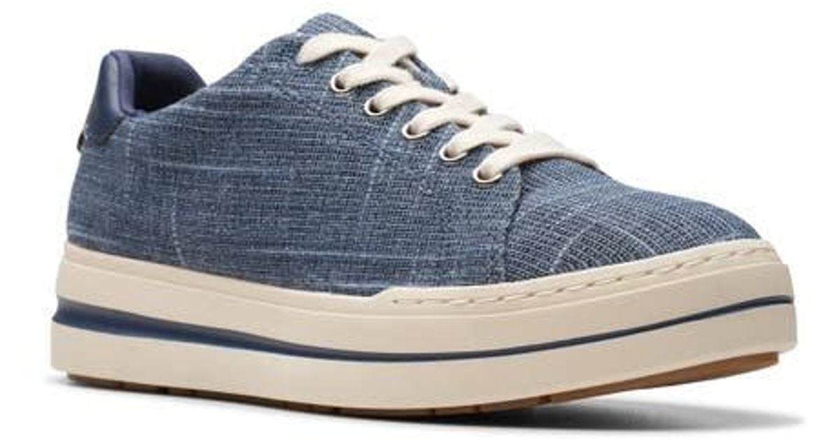 Clarks Audreigh Sun Platform Sneaker in Blue | Lyst