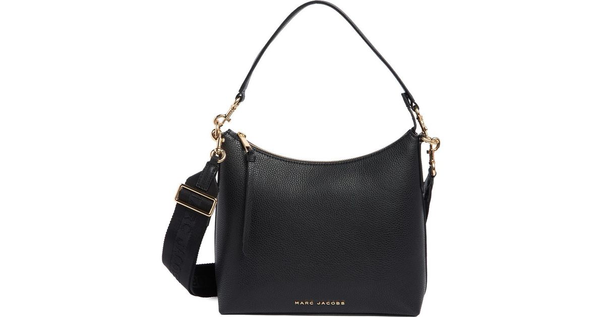 Marc Jacobs Drifter Pebbled Leather Large Hobo Bag in Black | Lyst