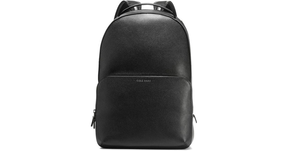 Cole Haan Matthews Leather Backpack in Black | Lyst