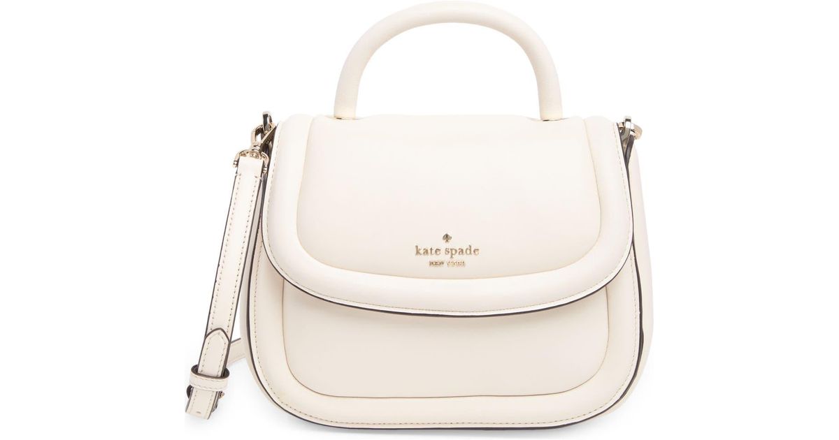 Kate Spade Puffy Top Handle Crossbody Bag in Natural | Lyst