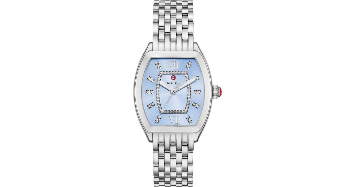 Michele Releve Mid Diamond Two-Tone Bracelet Watch, 40Mm in Metallic ...