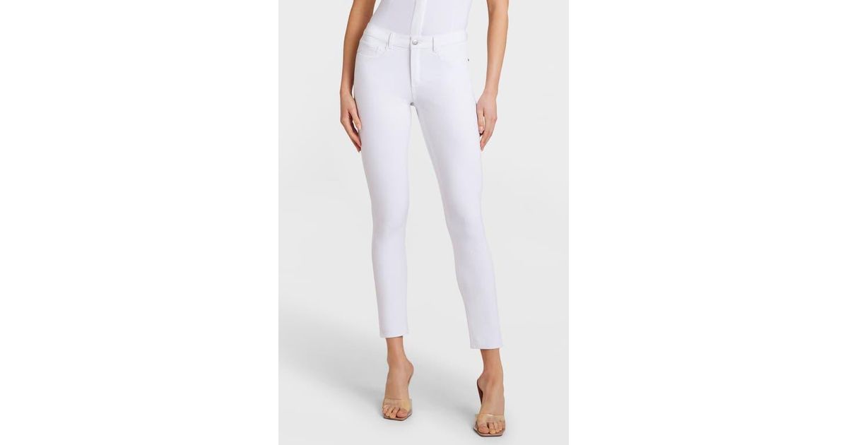 Commando Do It All Stretch Denim Skinny Leggings in White | Lyst