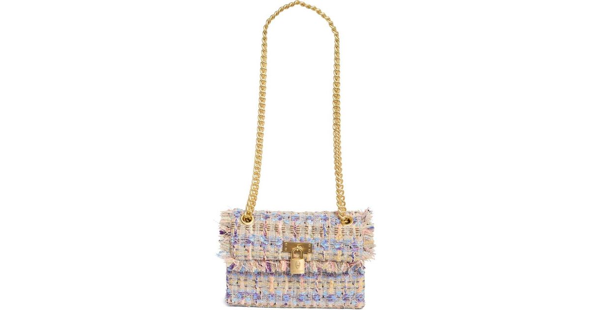 Kurt Geiger Mini Brixton Lock Shoulder Bag in White | Lyst