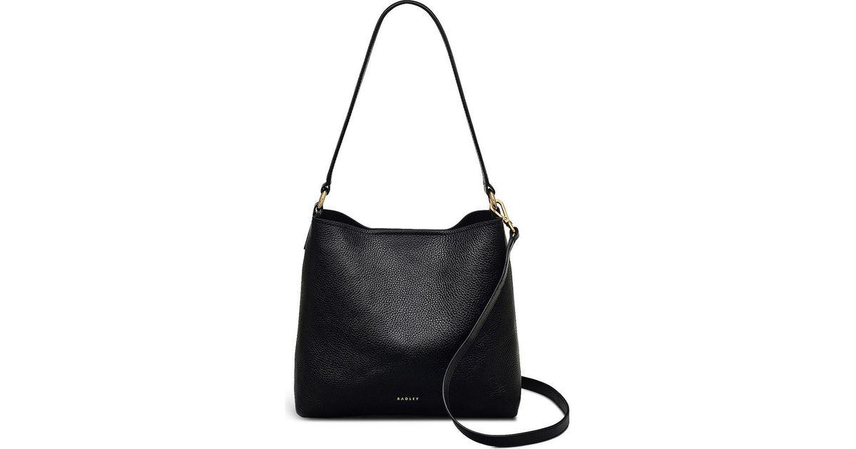 Radley Henrietta Place Medium Open Top Leather Satchel in Black | Lyst
