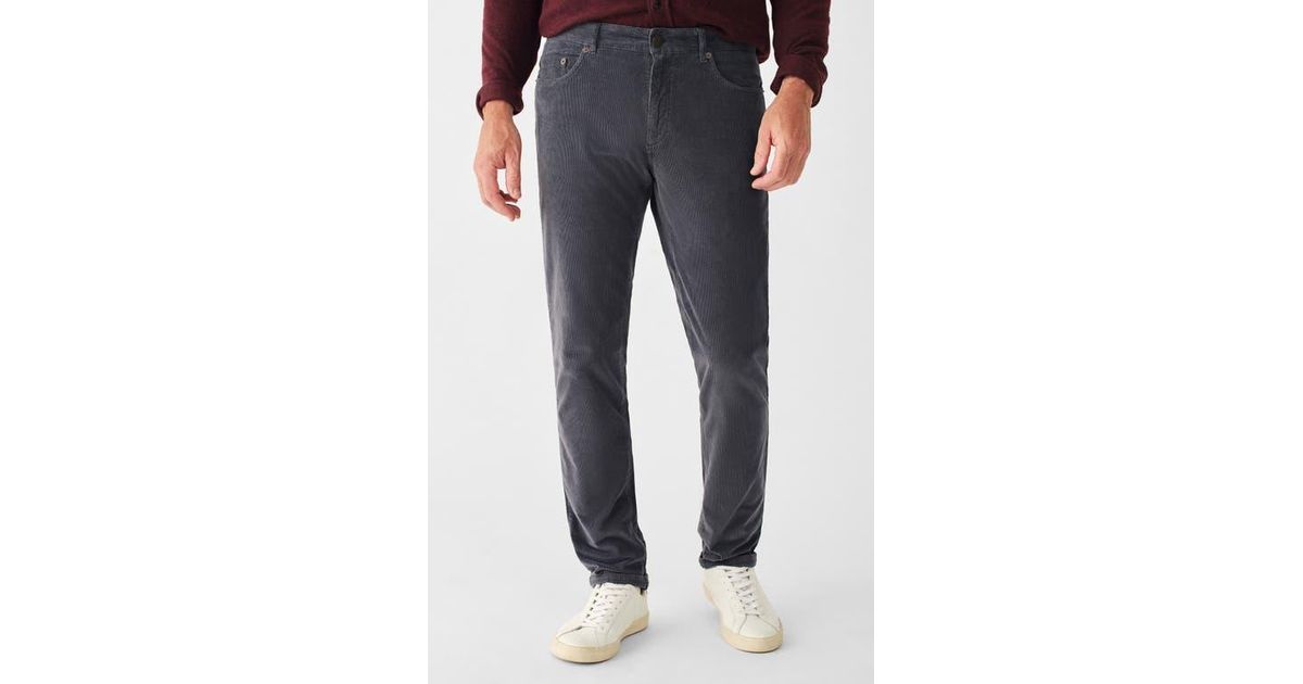 Faherty Straight Leg Stretch Corduroy Pants in Blue for Men | Lyst