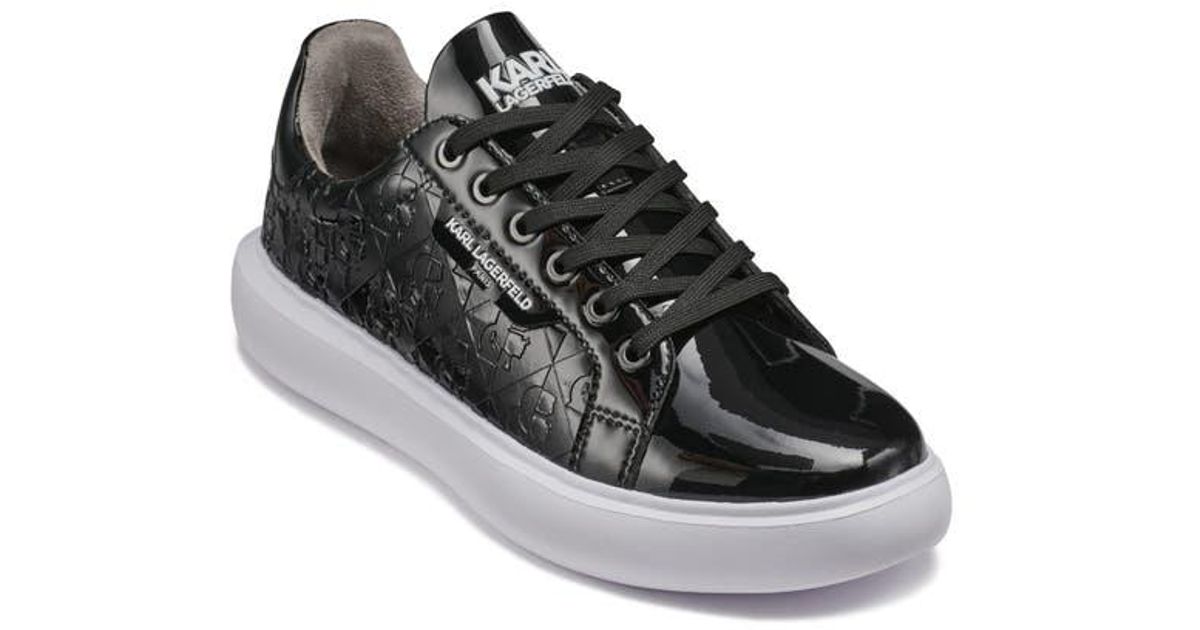 Karl Lagerfeld Karl Profile Low Top Sneaker in Black for Men | Lyst