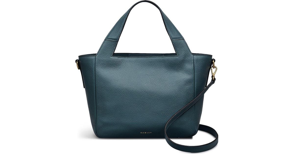 Radley Alpha Road Medium Leather Satchel in Blue | Lyst