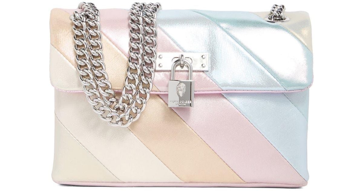Kurt Geiger Mini Brixton Lock Leather Bag in Pink | Lyst