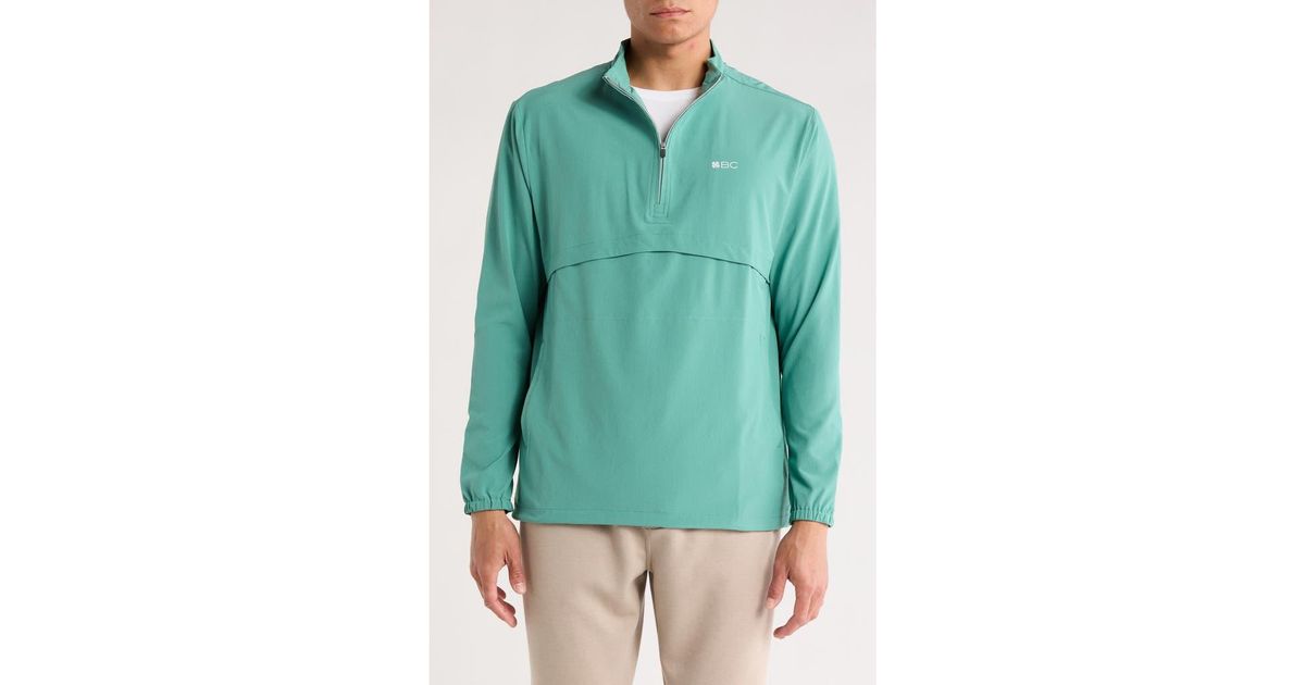 Black Clover Quarter Jack Half Zip Jacket in Green for Men | Lyst