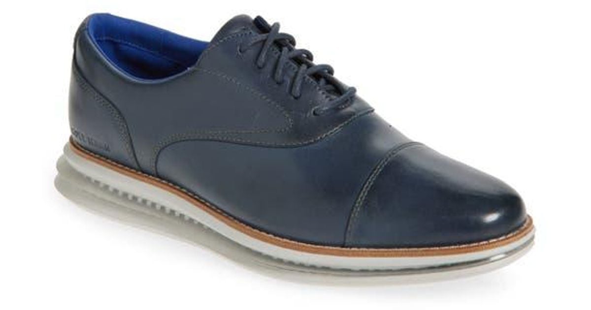 Cole Haan Original Grand Energy One Cap Toe Oxford in Blue for Men | Lyst