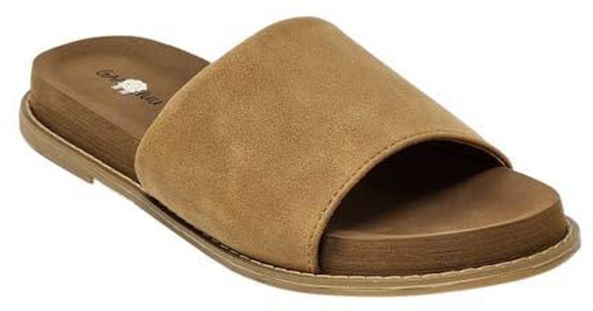 GAAHUU Slide Sandal in Brown | Lyst