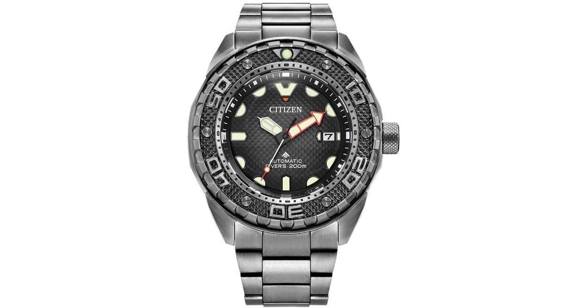 Citizen Promaster Dive Automatic Bracelet Watch, 45Mm in Gray for Men ...