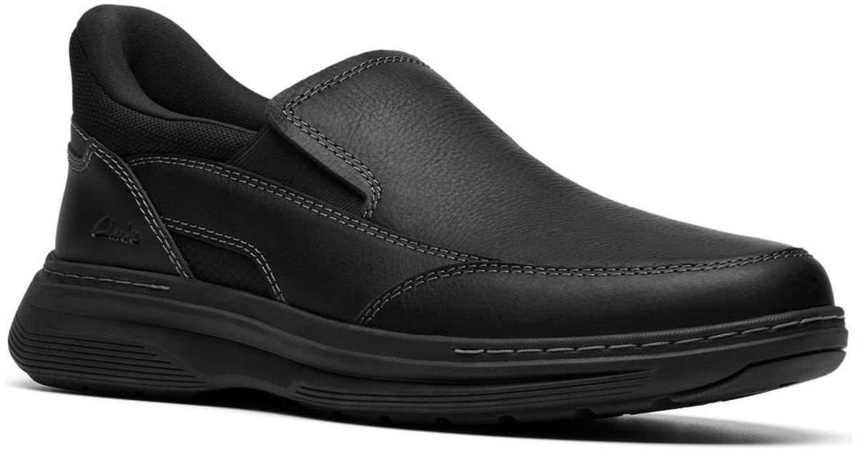 Clarks Craftwell Slip-On in Black for Men | Lyst