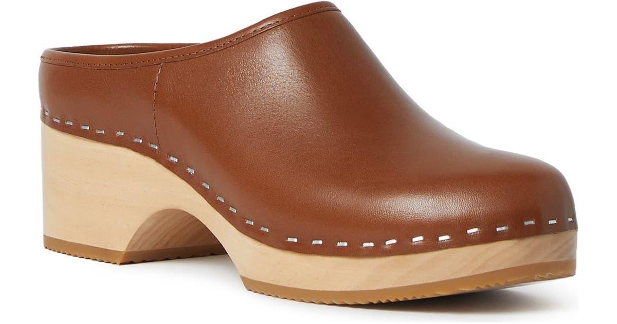 Loeffler Randall Maude Wool Lined Clog Mule in Brown | Lyst
