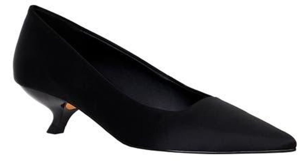 Katy Perry The Micro Heel Pointed Toe Pump in Black | Lyst